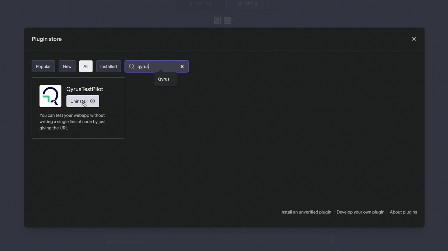 Powerful Testing with QyrusTestPilot: A ChatGPT Plugin